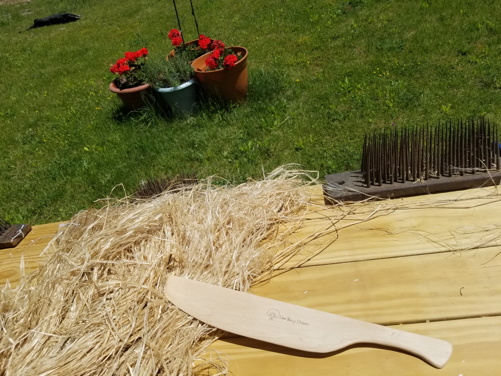 Seed to Sail: Dressing the flax – Spindles In the Wild